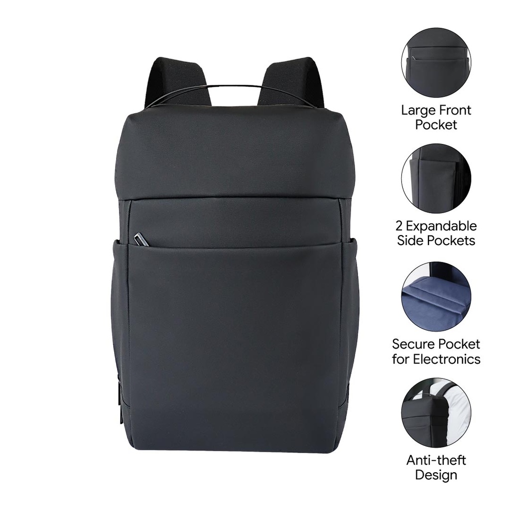 HALIFAX - Santhome Deluxe 15.6" Laptop Backpack - Black | Saudi Gifts