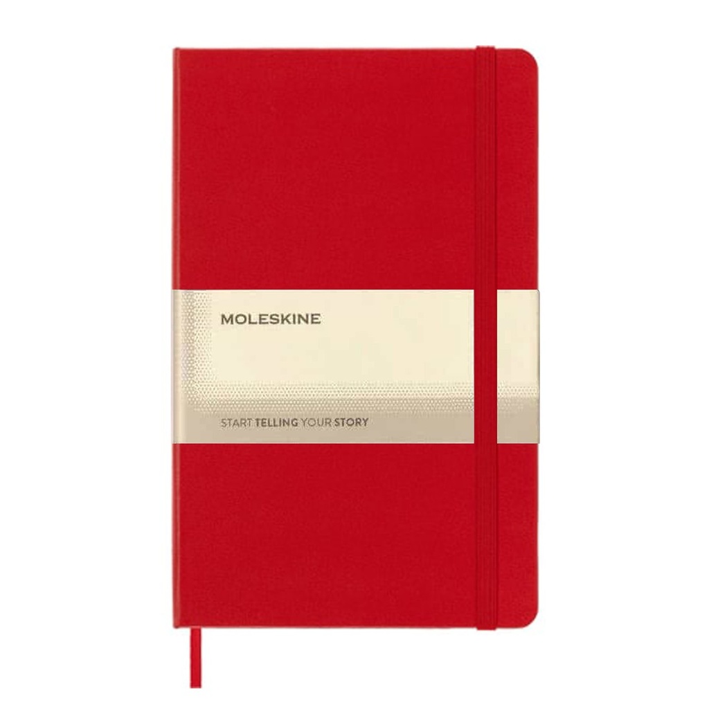 Moleskine Classic Large Ruled Hard Cover Notebook - Scarlet Red | Saudi ...